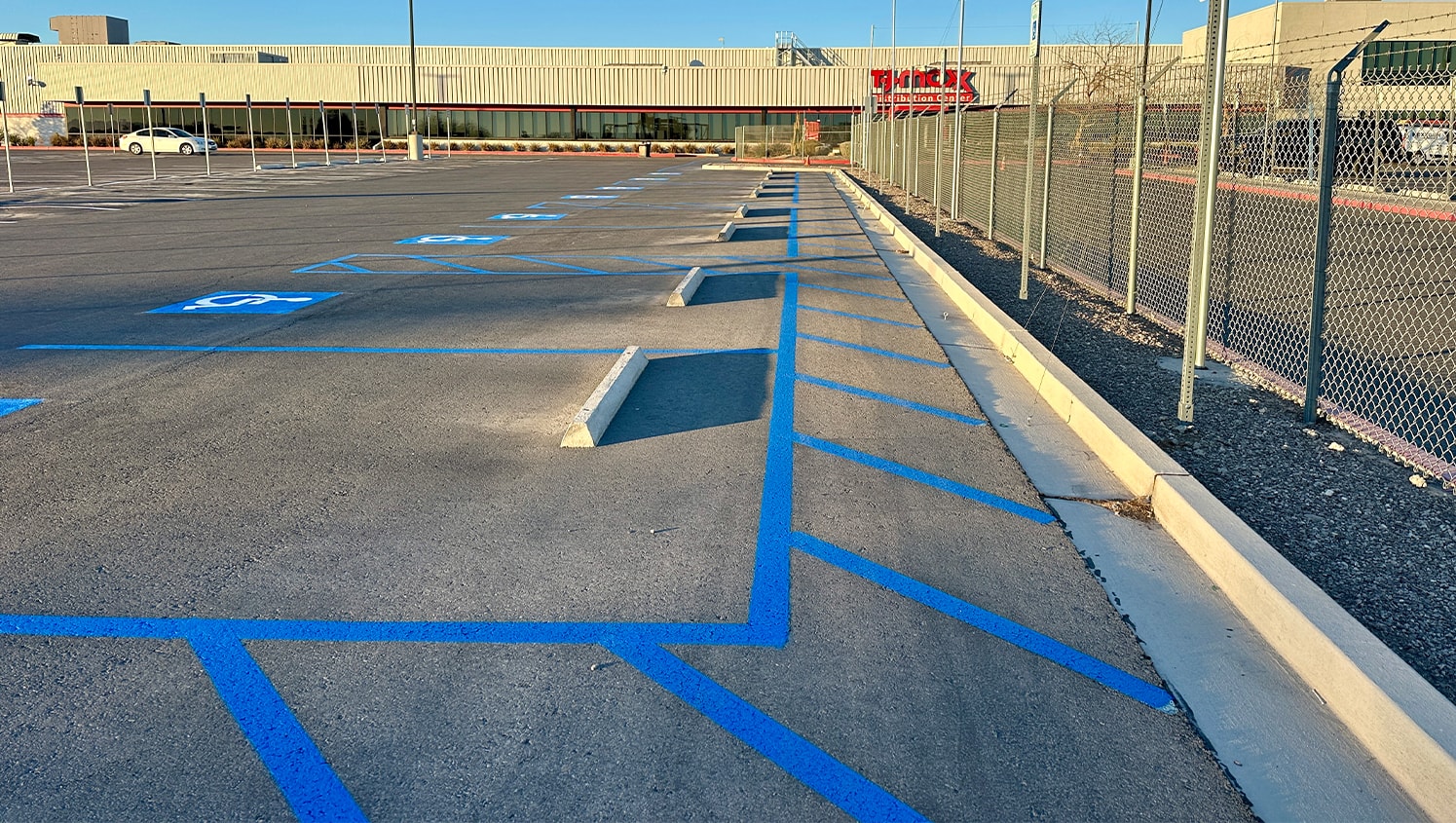 Line Striping for TJ MAXX Distribution Center in Las Vegas | G-FORCE®