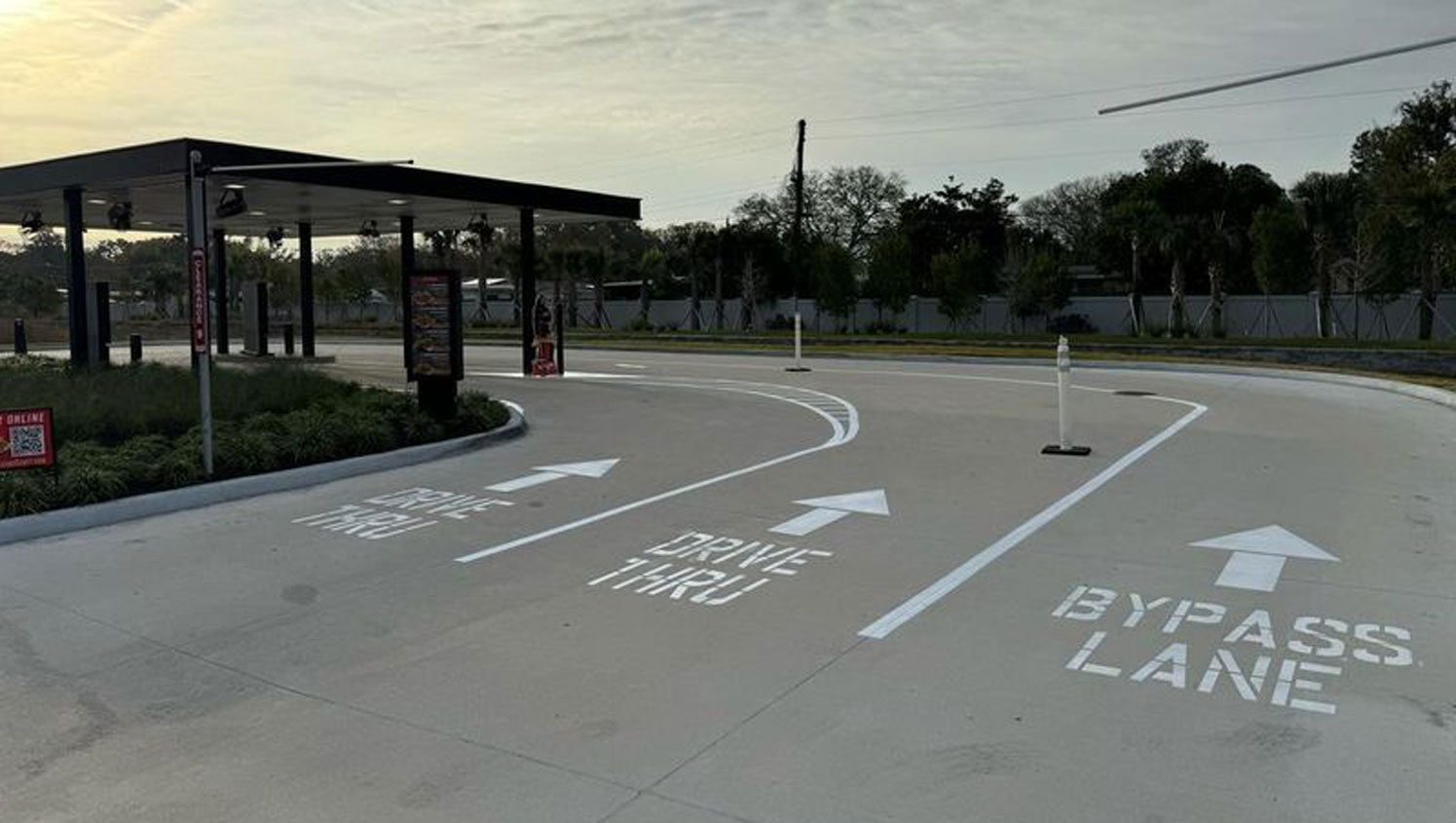 Line Striping for Raising Cane's in Clearwater, FL | G-FORCE™