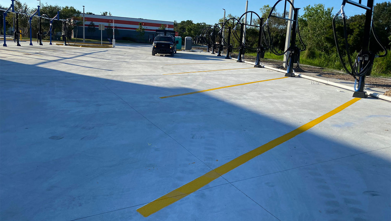 Line Striping for Fishhawk Car Wash in Florida | G-FORCE™