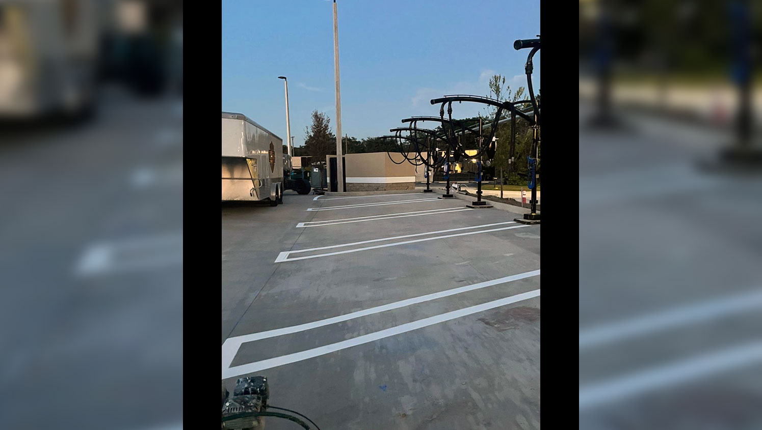 Line Striping for Tidal Wave Car Wash in New Port Richey, FL | G-FORCE™