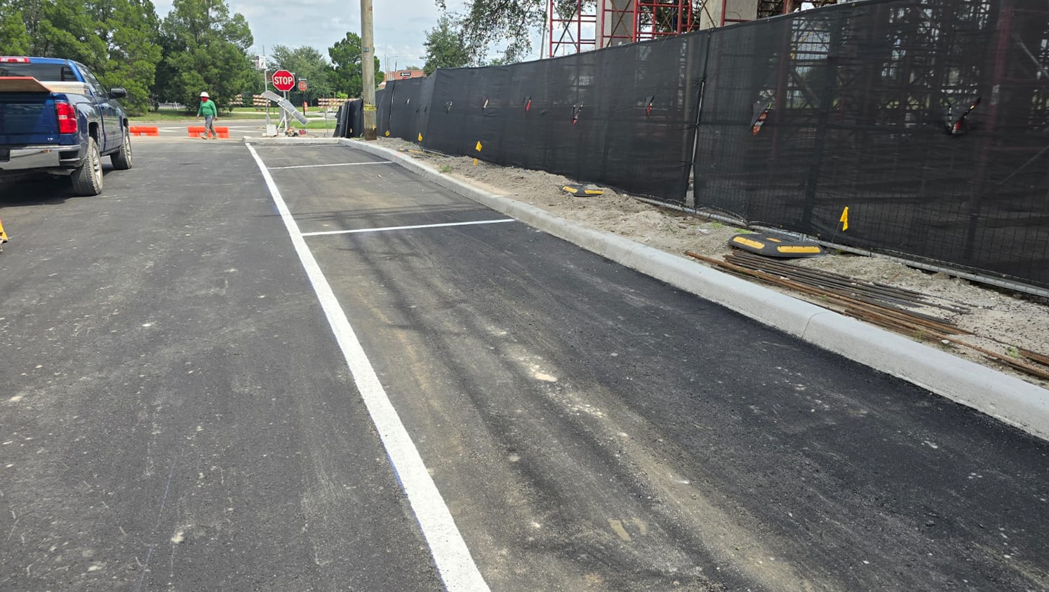 Line Striping Project for a Business in Tampa | G-FORCE®