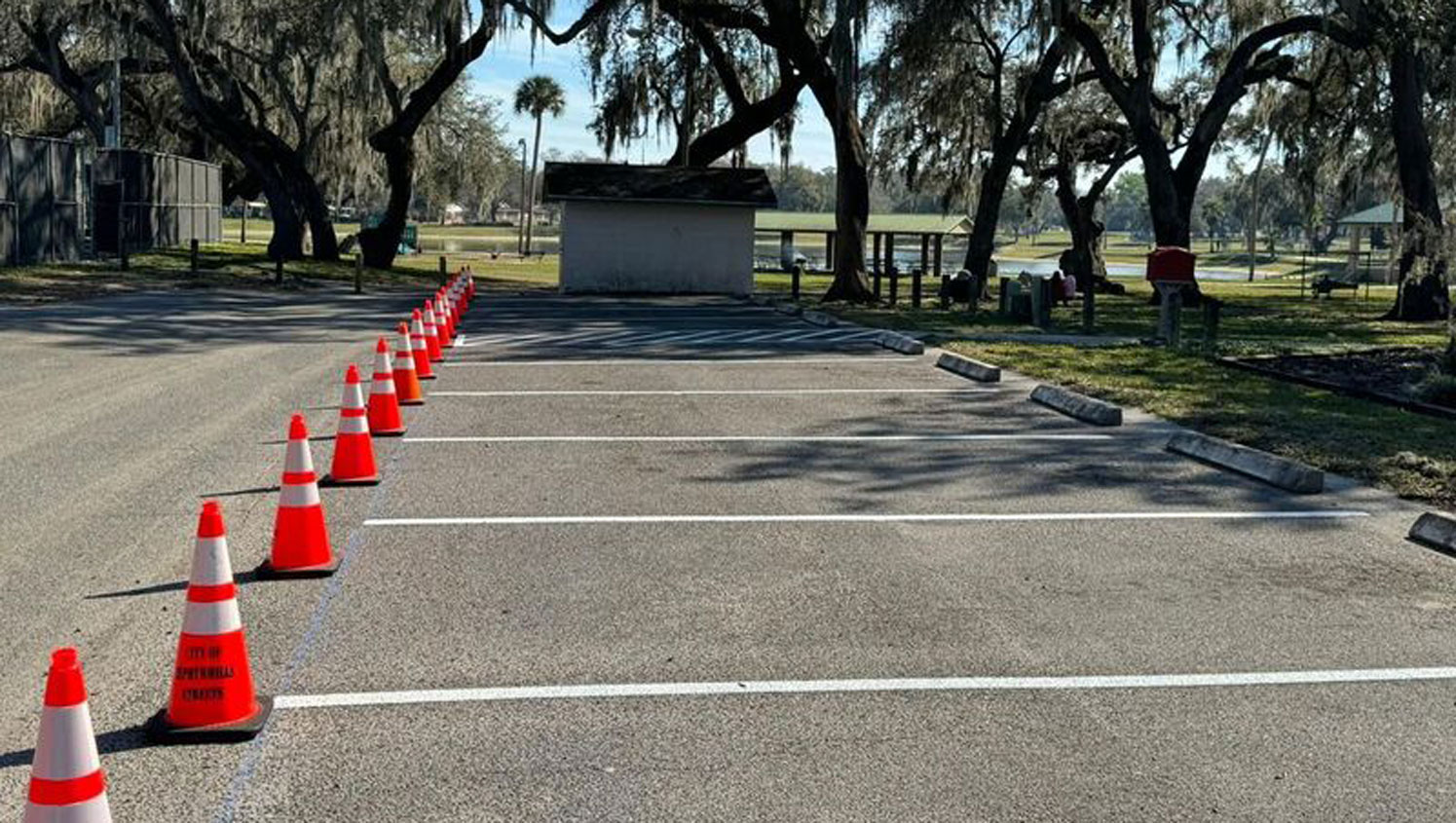 Line Striping Project for Business in Tampa, FL | G-FORCE™️