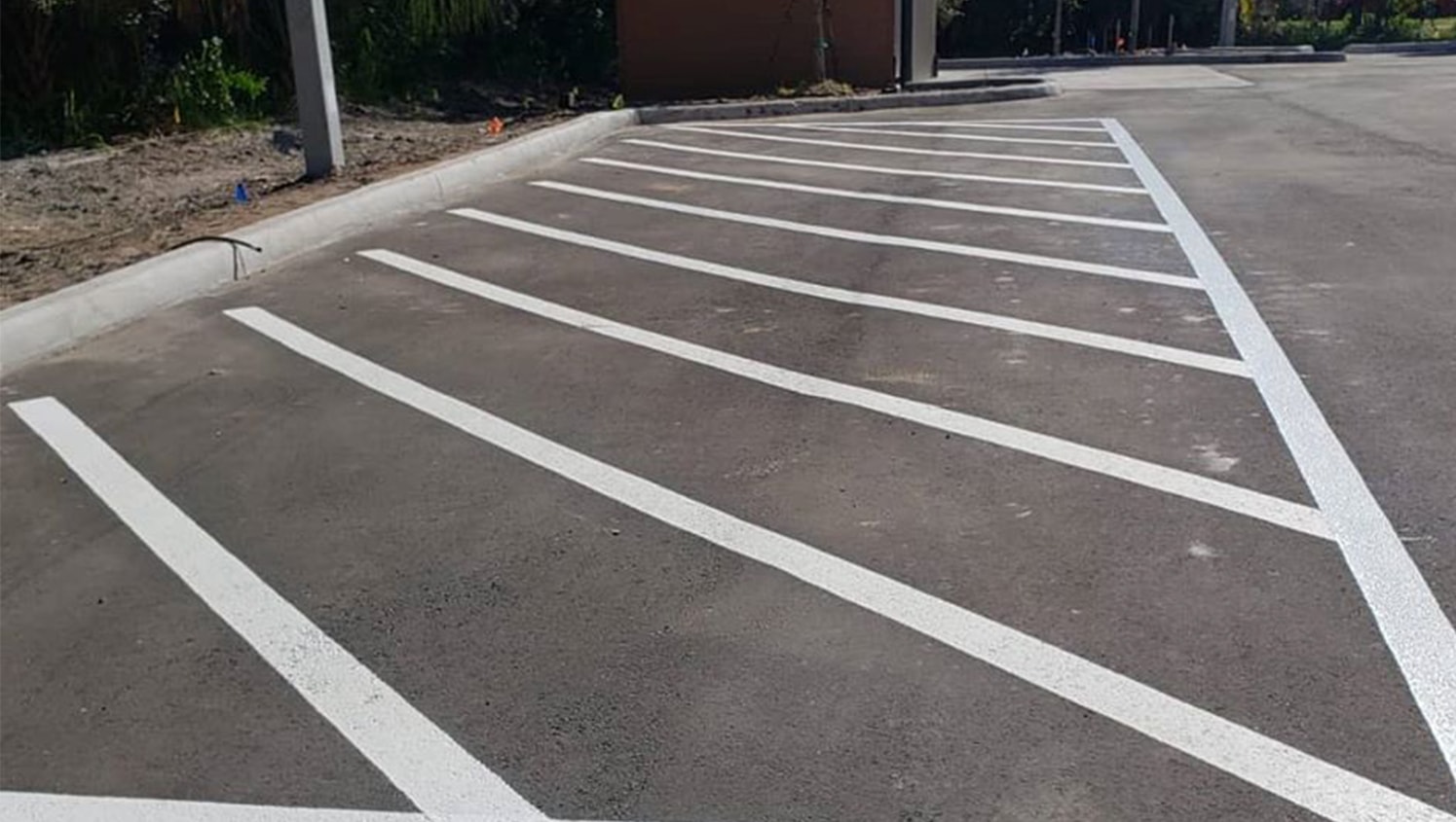 Parking Lot Striping and Drive Thru Markings in Tampa | G-FORCE™