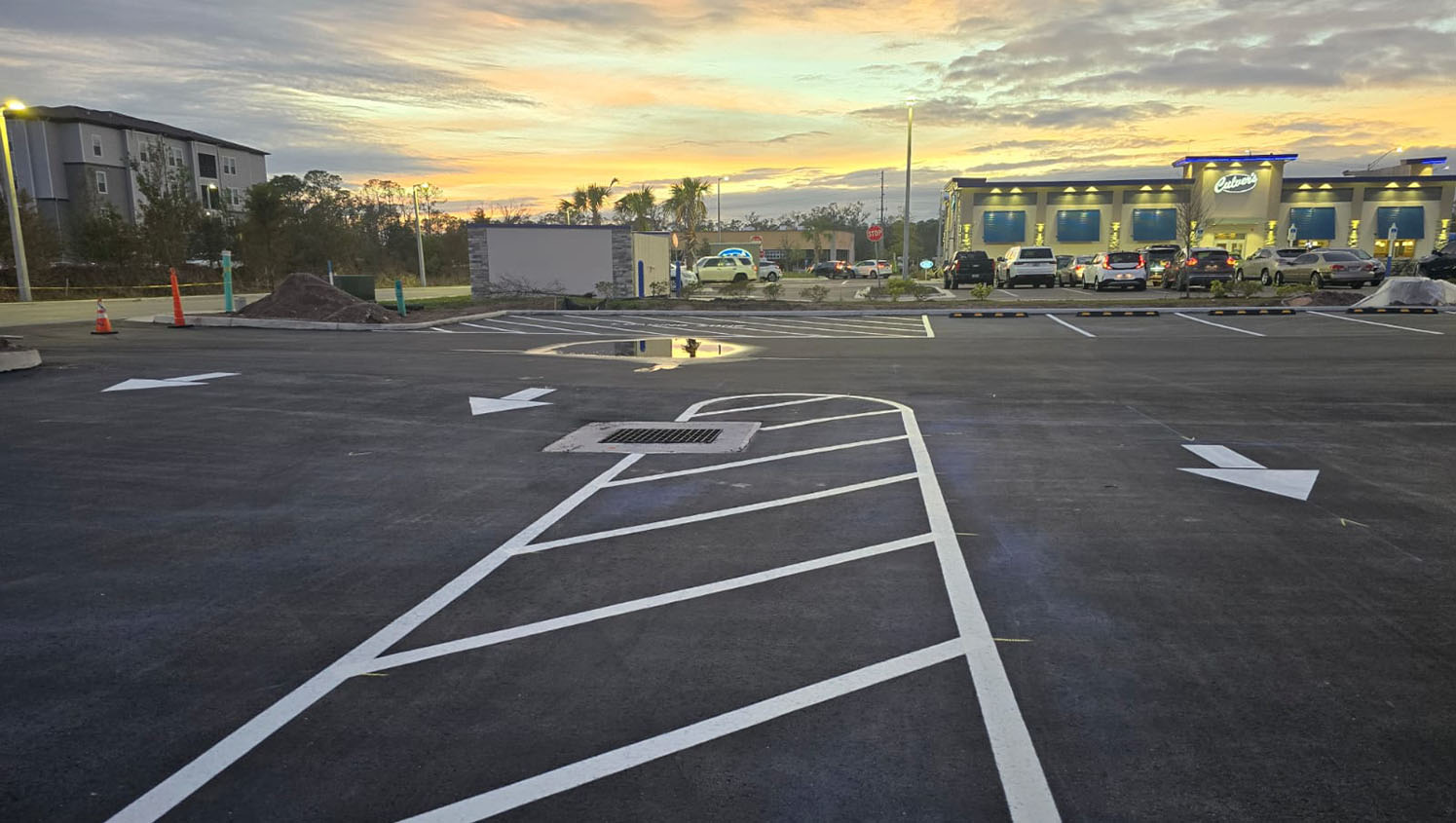 Parking Stops Installation for Business Parking Lot in Bradenton | G-FORCE®