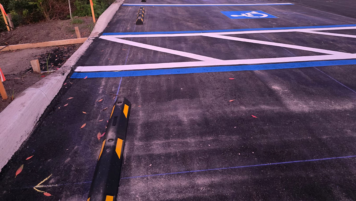 Parking Stops Installation for Business Parking Lot in Bradenton | G-FORCE®