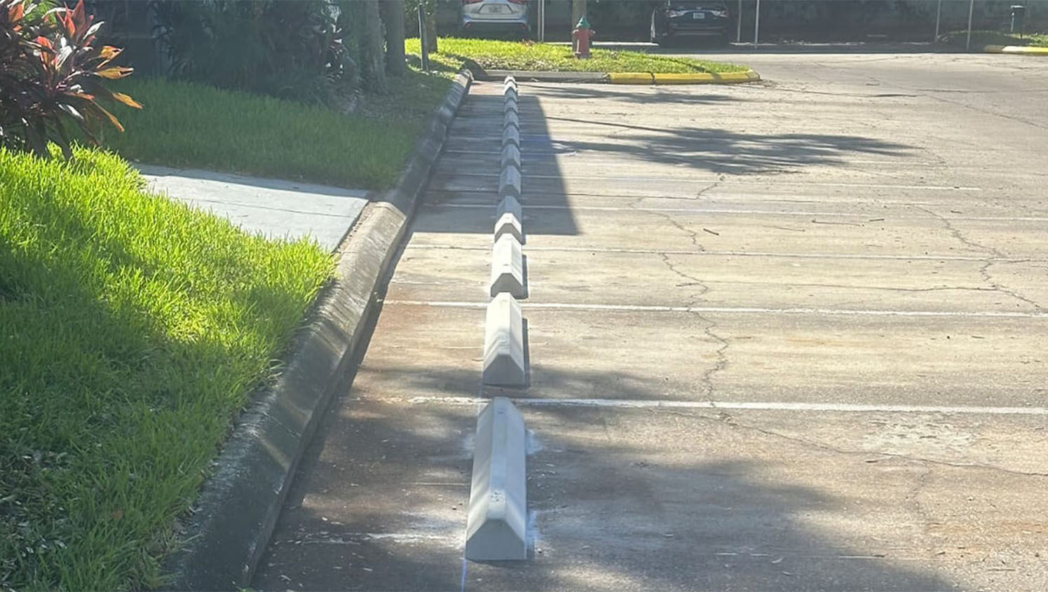 Parking Stops Installation for Apartment Complex in Tampa | G-FORCE®