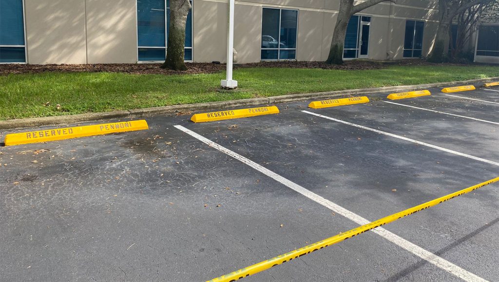 Parking Stops Installation for Clearwater, FL | G-FORCE™
