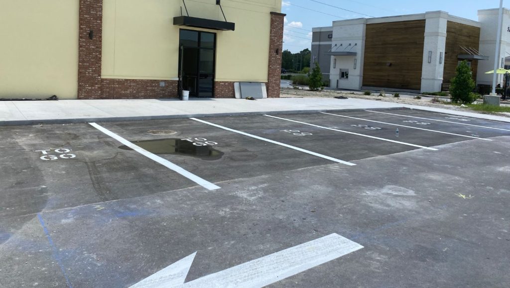 Parking Lot Striping for Local Restaurant in Odessa, FL | G-FORCE™