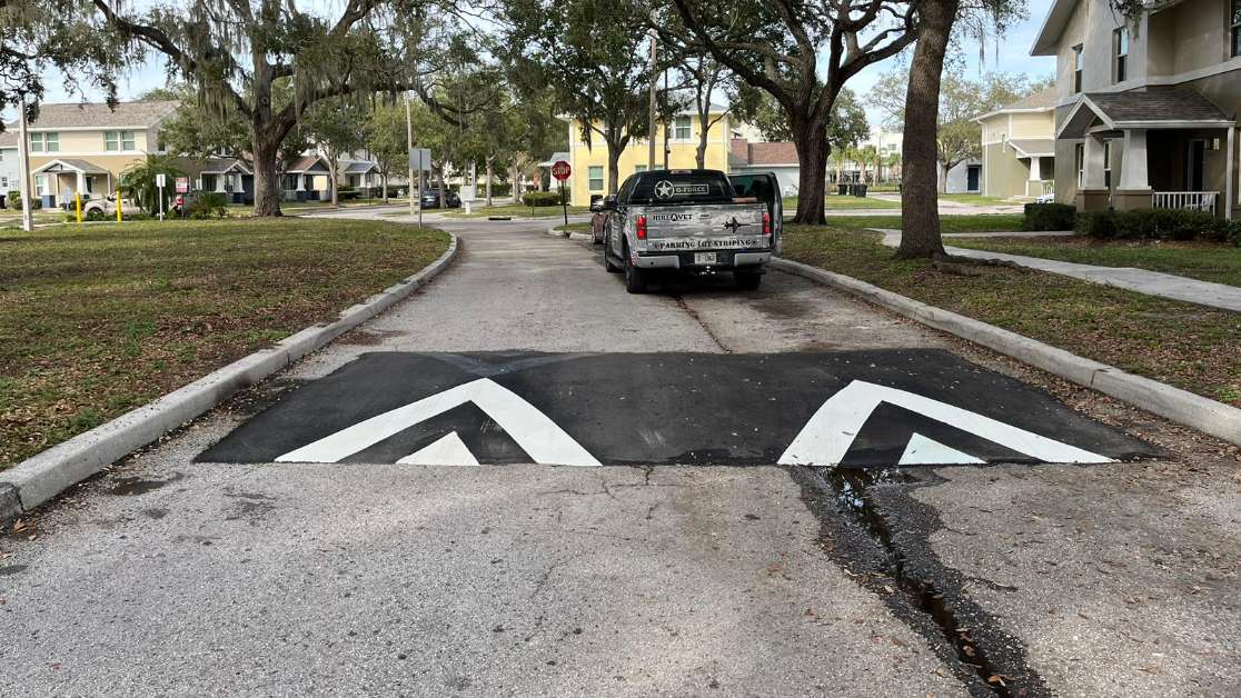 Thermoplastic Speed Bumps in St. Petersburg, FL | G-FORCE™