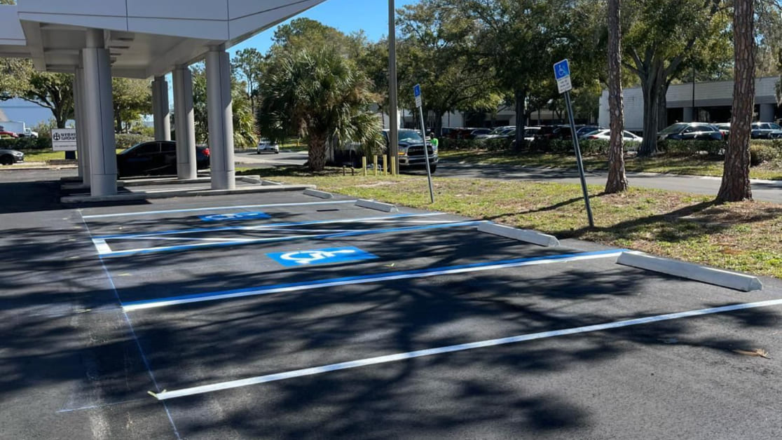 Line Striping for Business in Tampa, FL | G-FORCE™