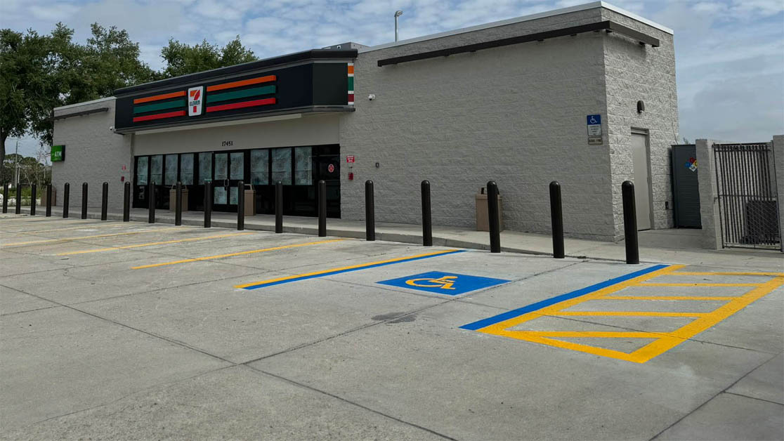 Line Striping for 7-Eleven in Fort Myers, FL | G-FORCE™️
