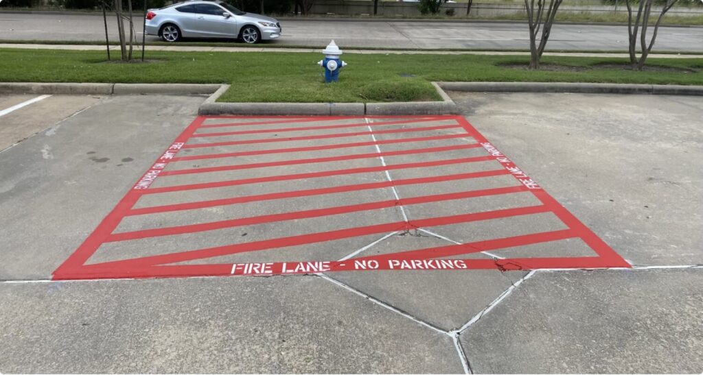 Compliant Fire Lane Striping Services Near You | Request a Quote